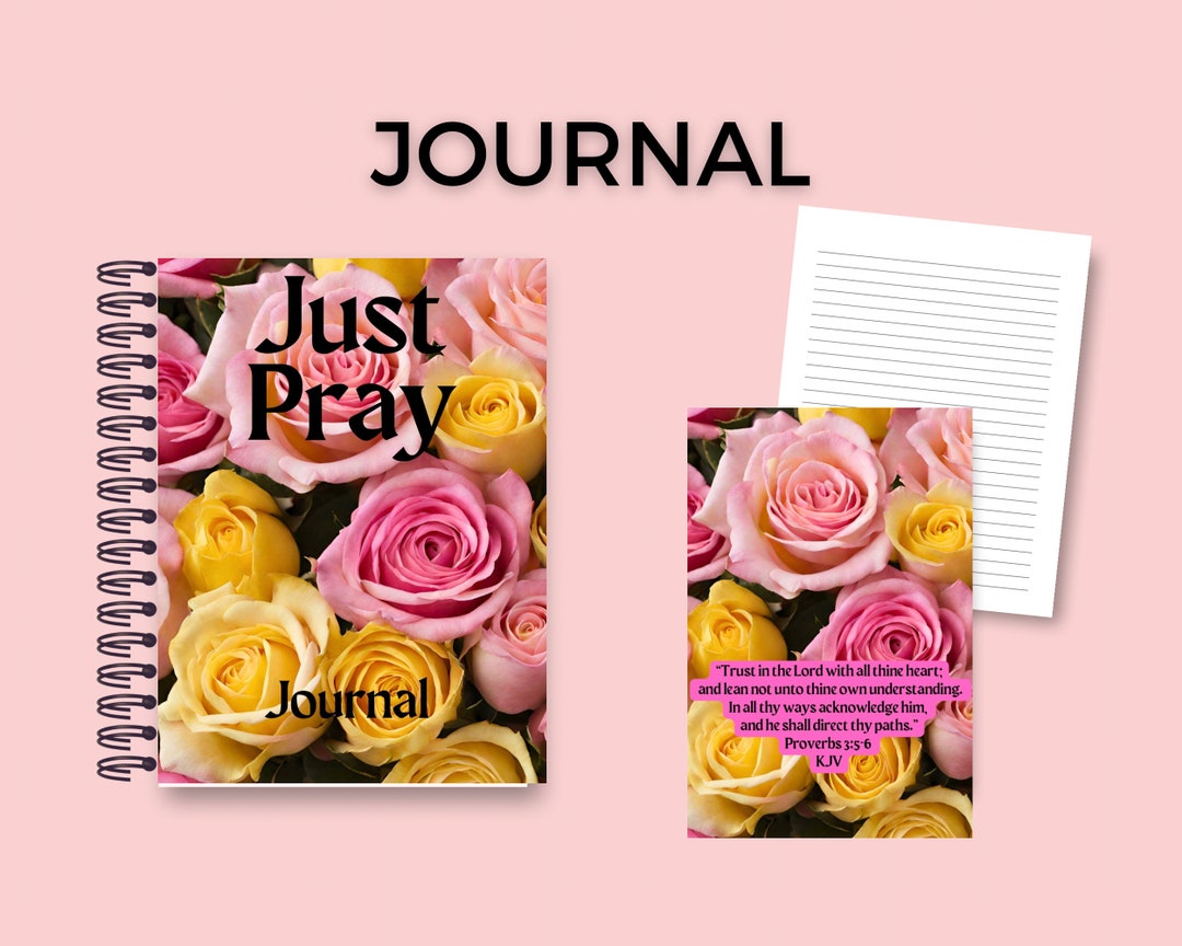 Just Pray Journal Printable, Bible Study Journal, Christian Prayer ...