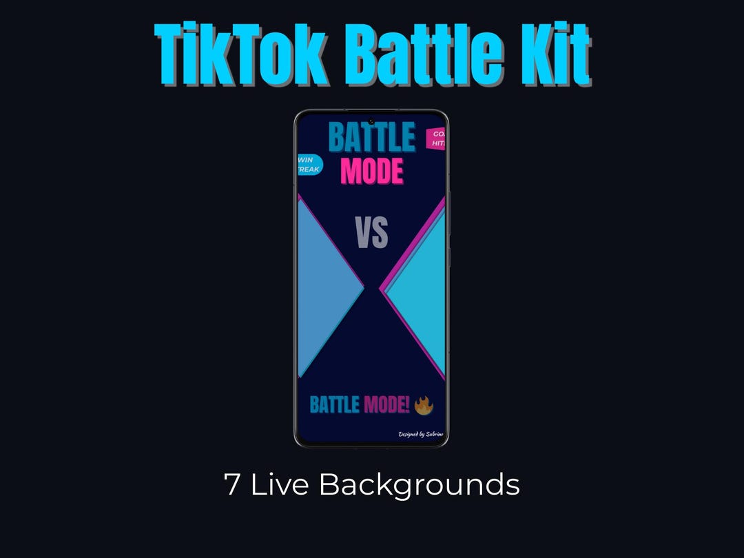 Tiktok Live Battle Backgrounds | Creator Stream Kit (digital Download ...