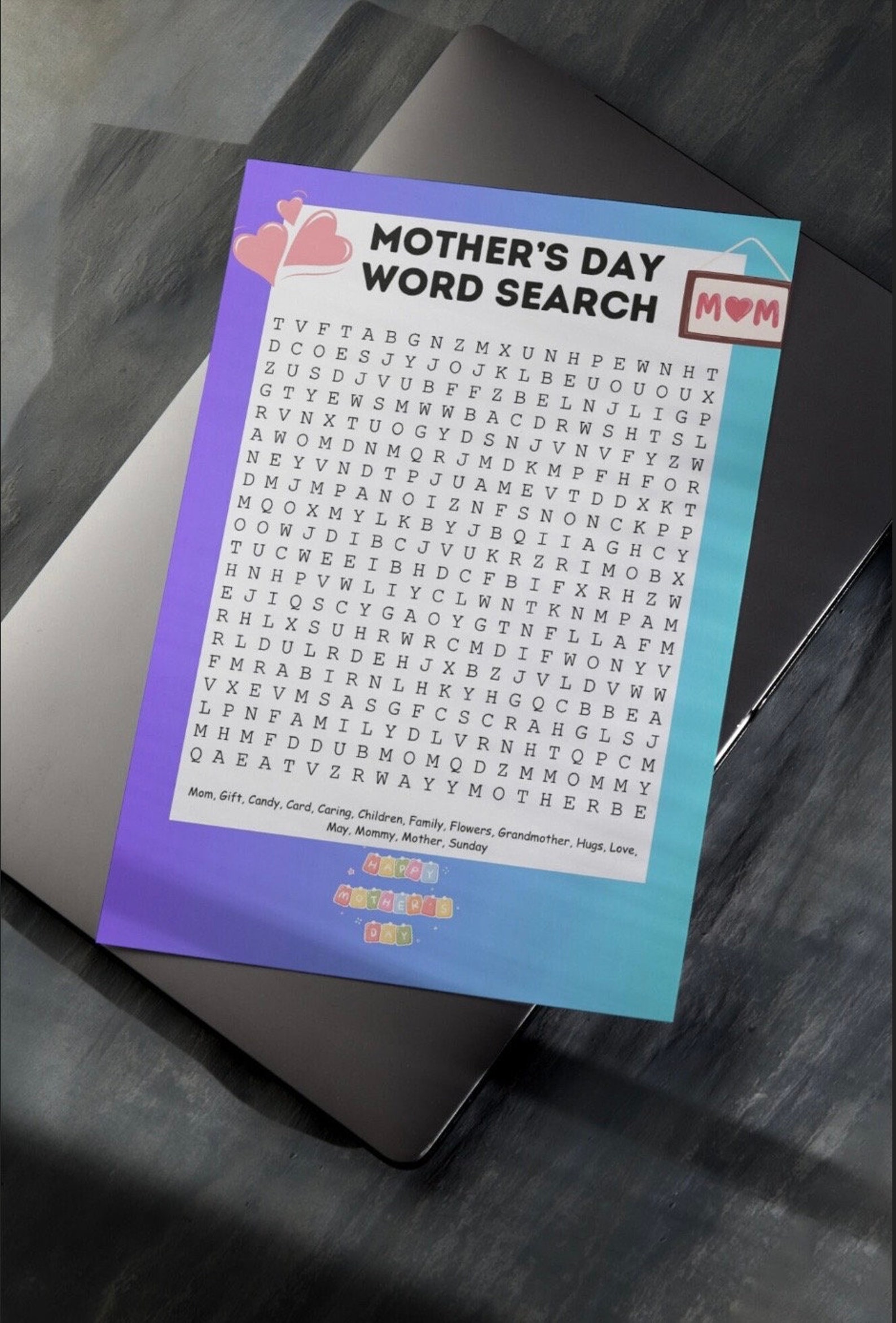 Mother's Day Activities Bundle, Mother's Day Word Search, Mother's Day ...