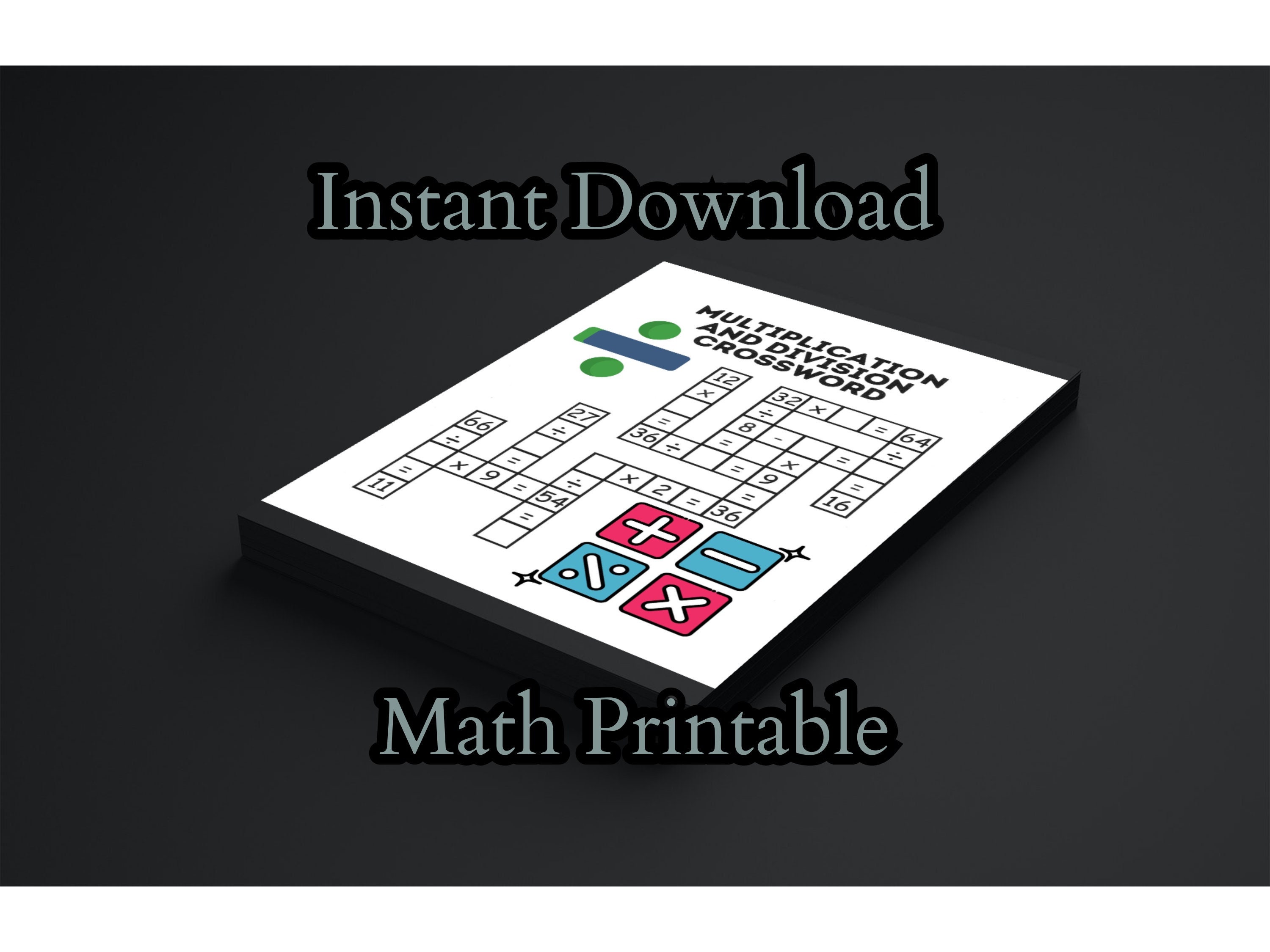 Multiplication and Division Puzzle Math Activity Printable, Fun Math ...
