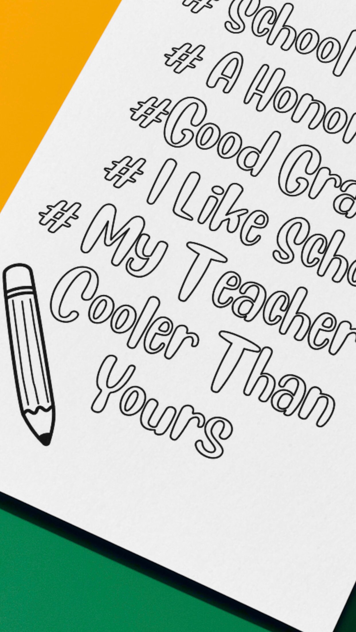 Student Coloring Craft Page Printable School Coloring - Etsy
