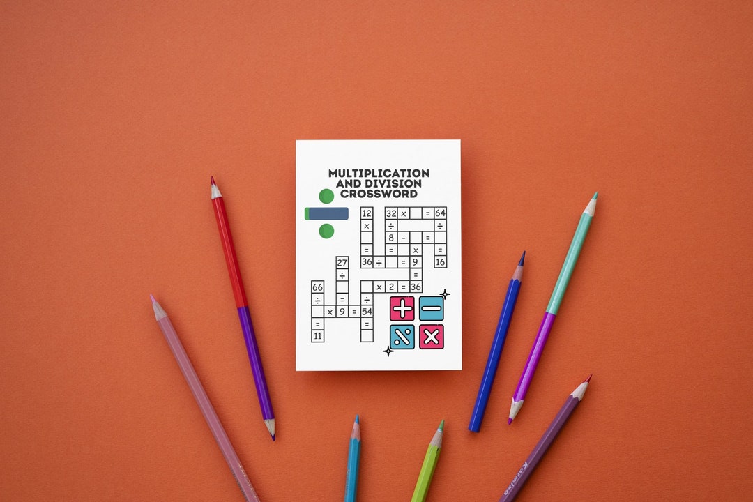 Multiplication and Division Puzzle Math Activity Printable, Fun Math ...