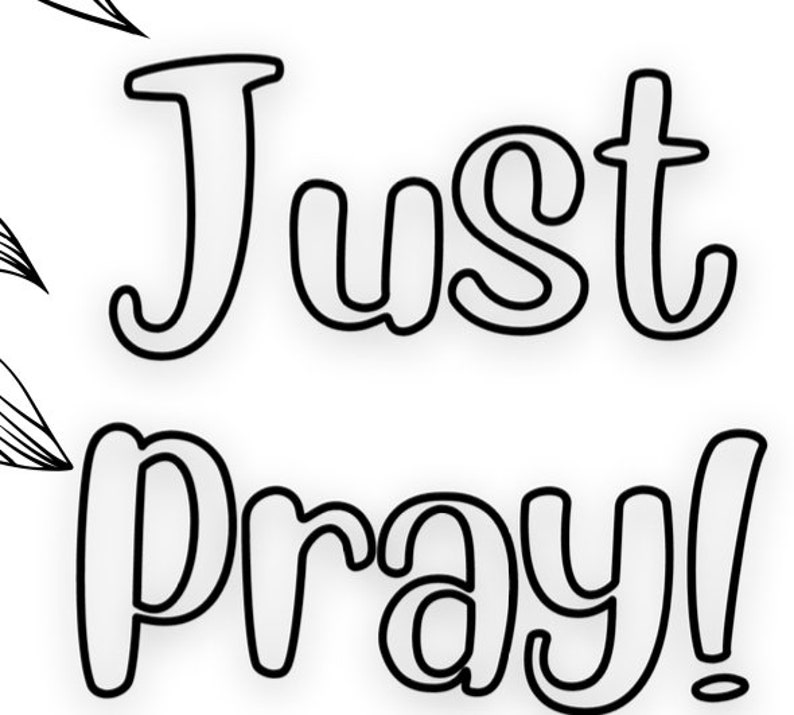 Coloring Page Craft Printable Inspiration Word Coloring Page - Etsy