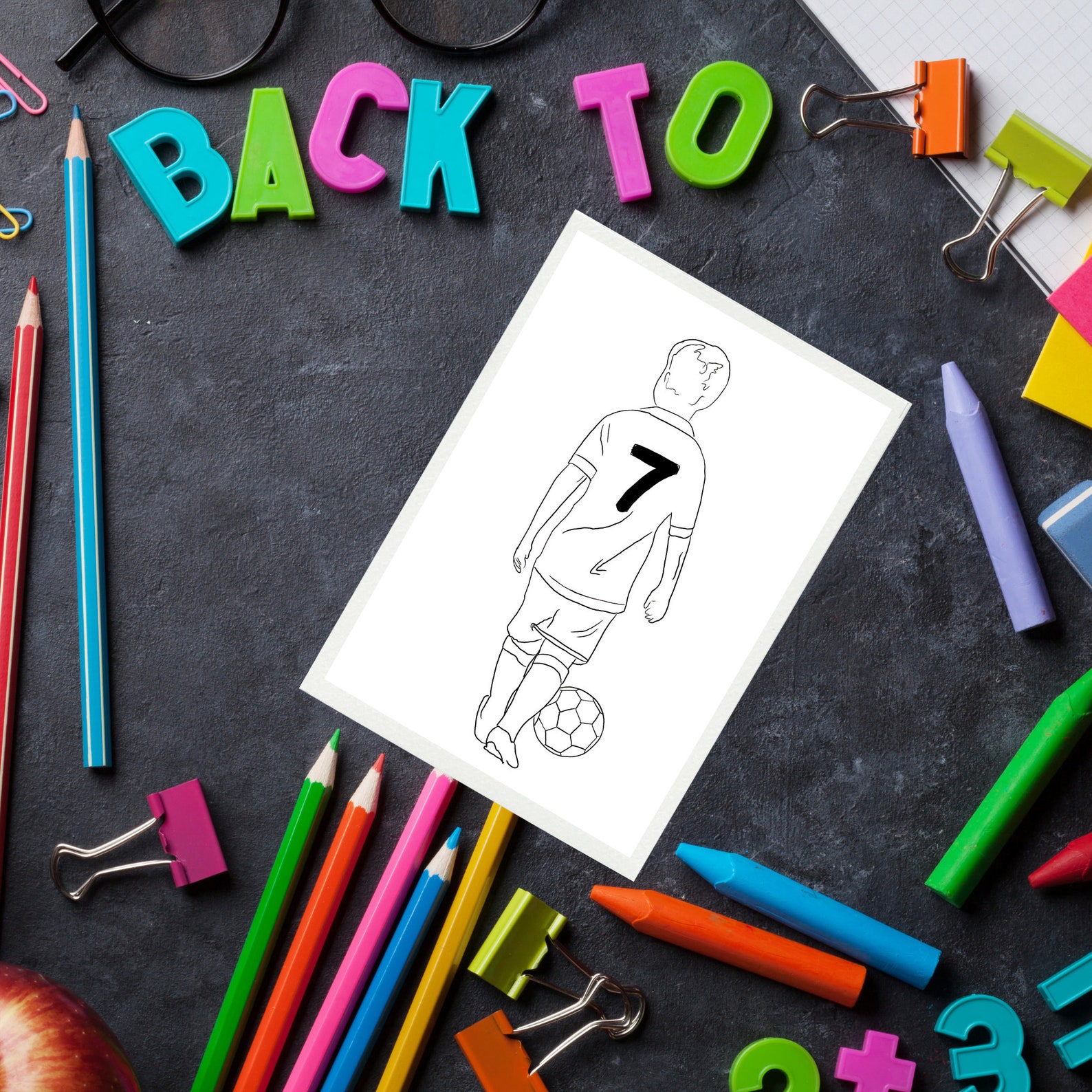 Football Coloring Pages for Kids 25 Printable Pages Soccer Digital ...