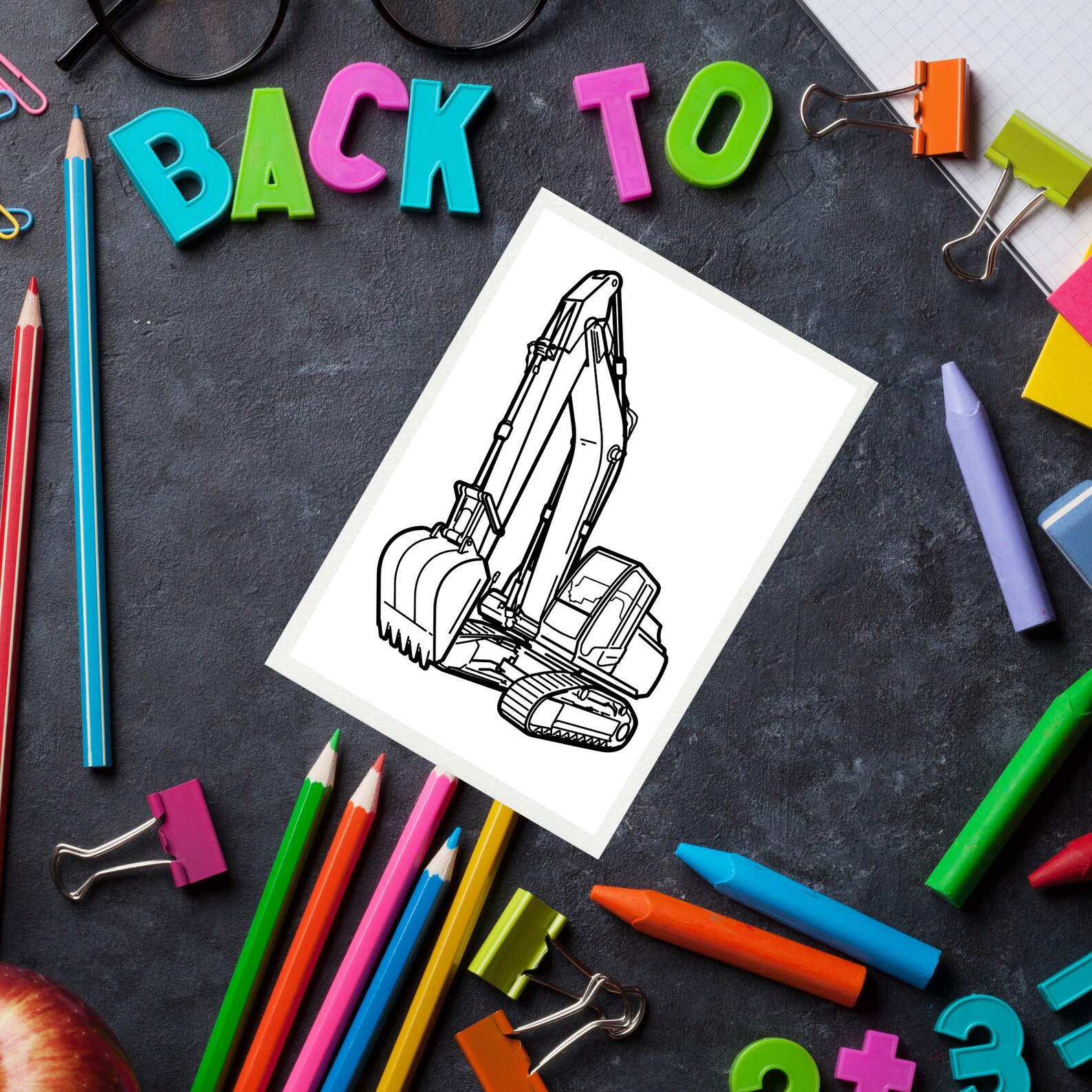 30 Construction Vehicle Coloring Pages, Printable Coloring Pages for ...