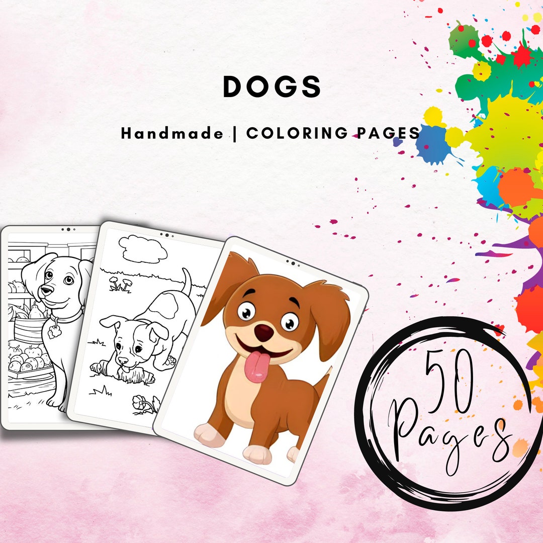 50 Dogs Coloring Pages, Printable Coloring Pages, Coloring Pages for ...