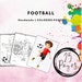 Football Coloring Pages for Kids 25 Printable Pages Soccer Digital ...