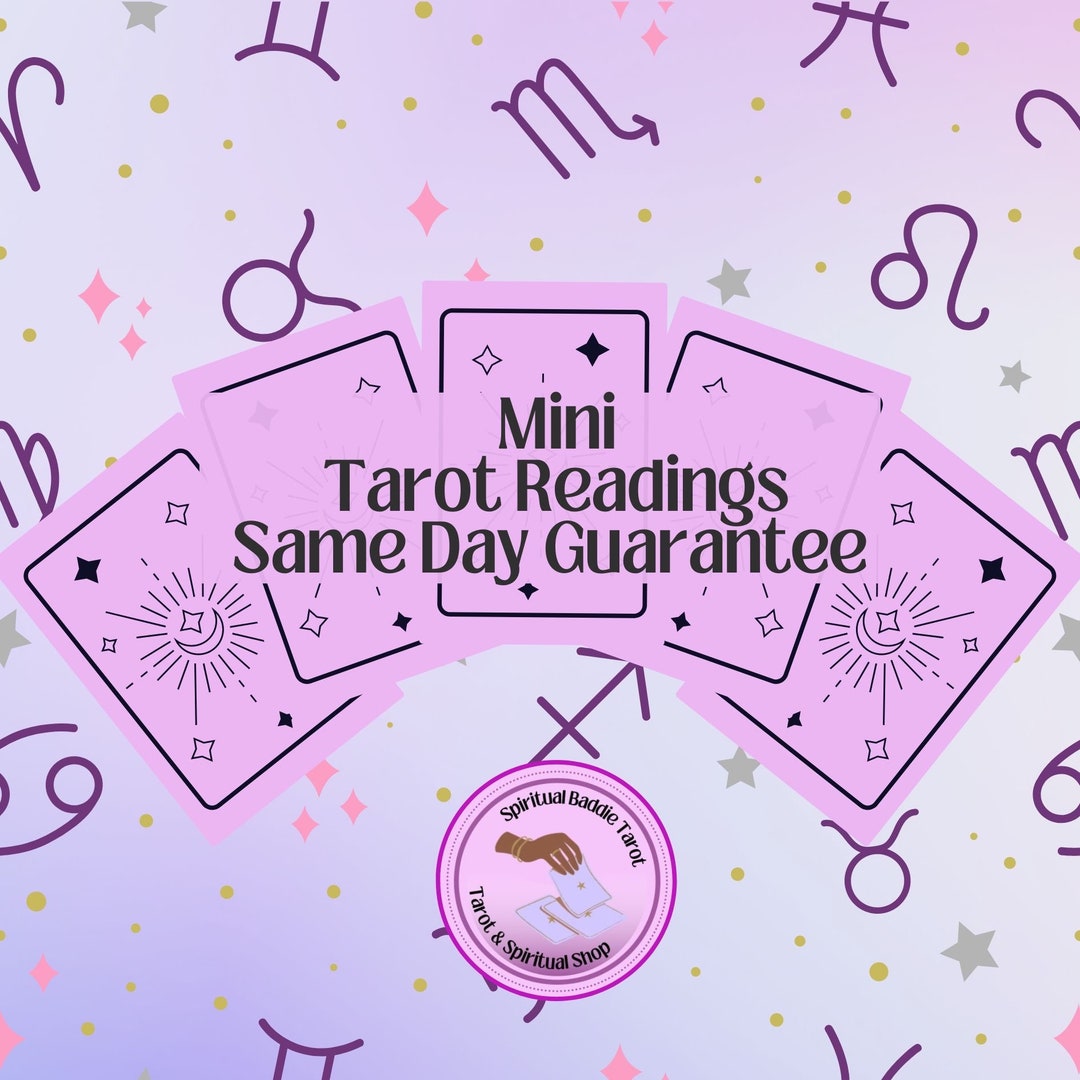 Mini Tarot Reading | 3 Card Tarot Spread | Same Day Guarantee - Etsy