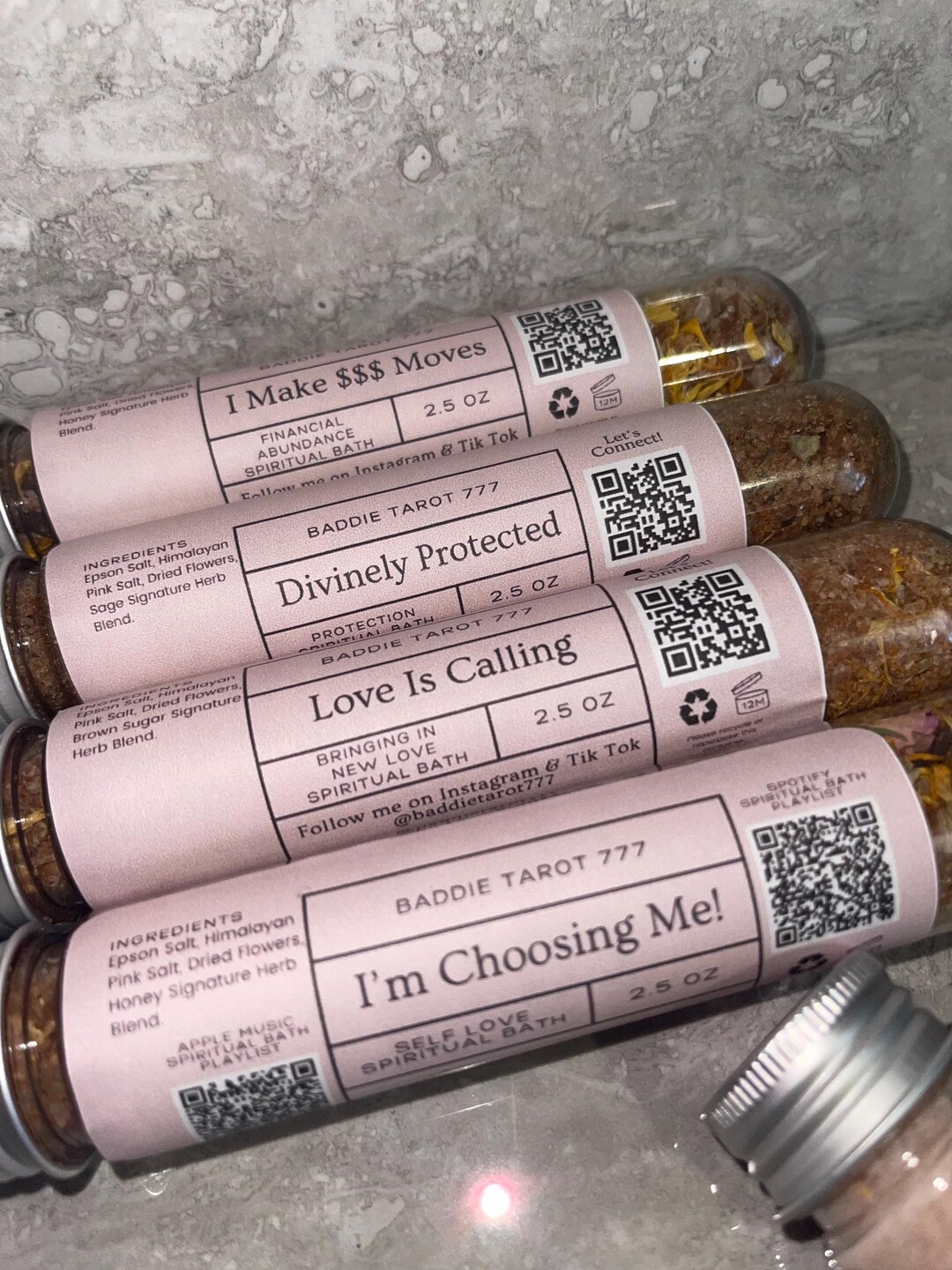 Spiritual Bath Salts, Aura Cleanser, All Natural Organic Magickal Bath ...