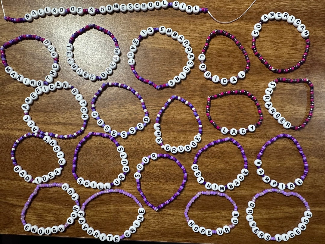Olivia Rodrigo GUTS Tour Bracelets for Trading at Concerts - Etsy