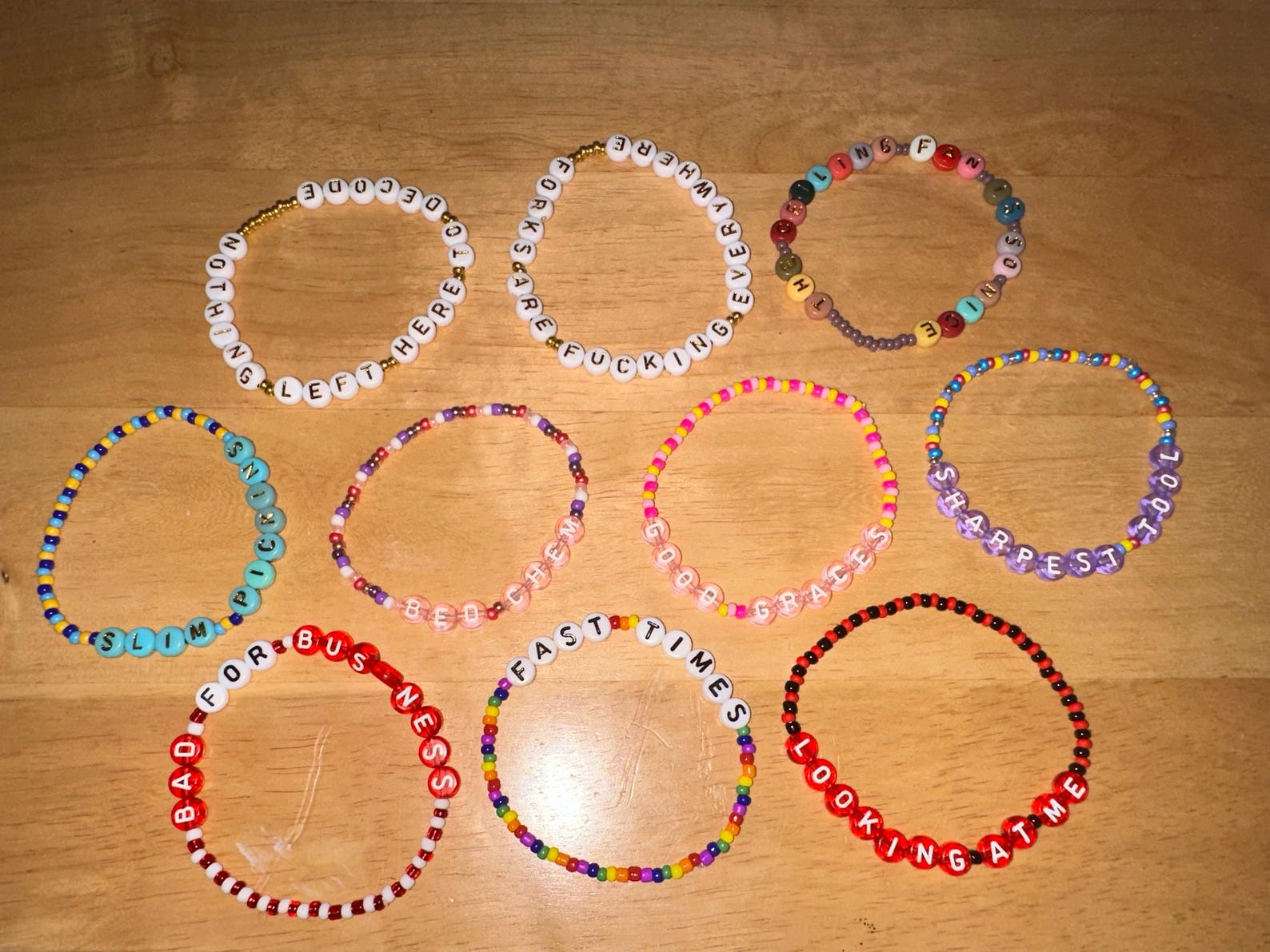 Sabrina Carpenter Short N Sweet Tour Beaded Friendship Bracelets - Etsy