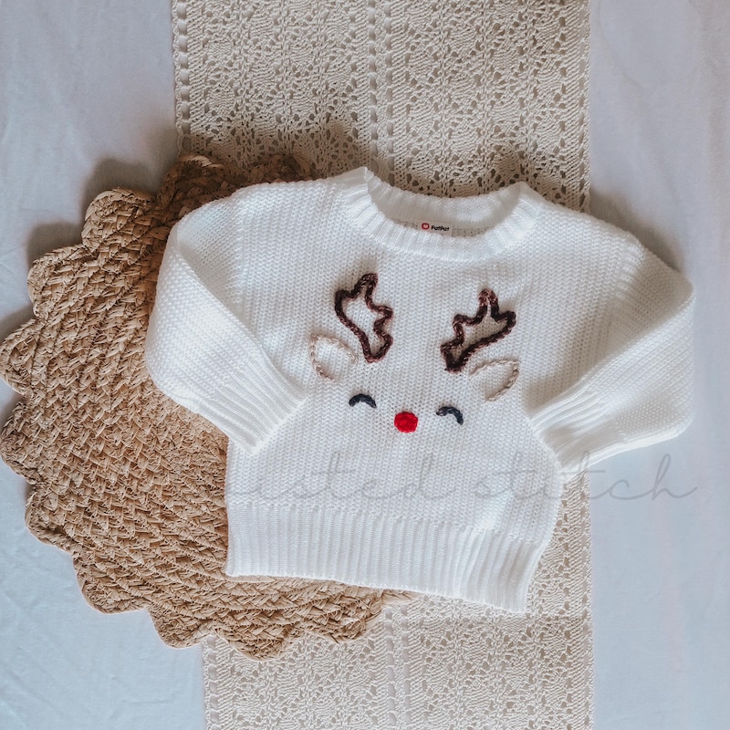 Reindeer Sweater - Etsy