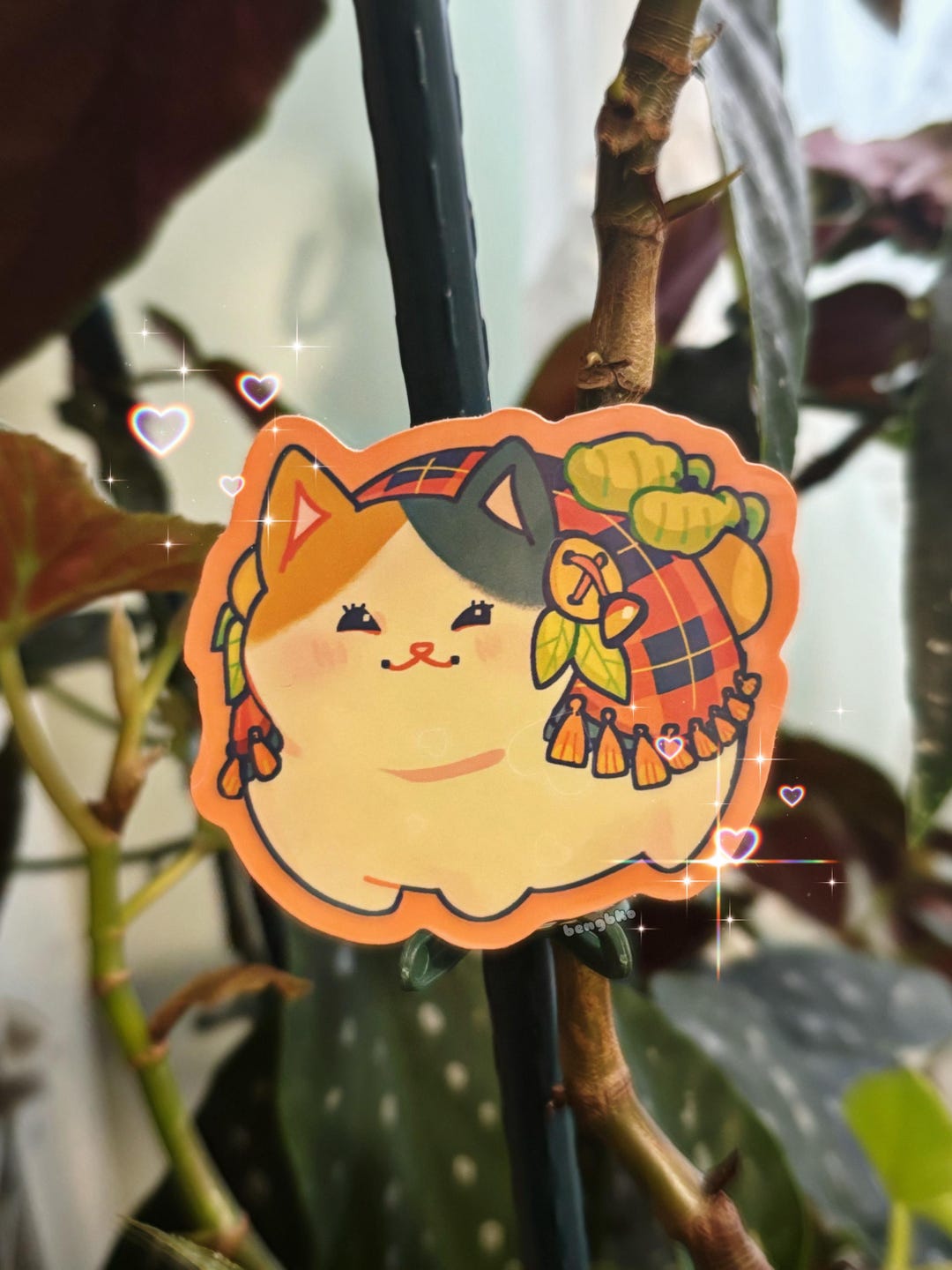 Ffxiv - Fat Cat Holo Sticker - Etsy