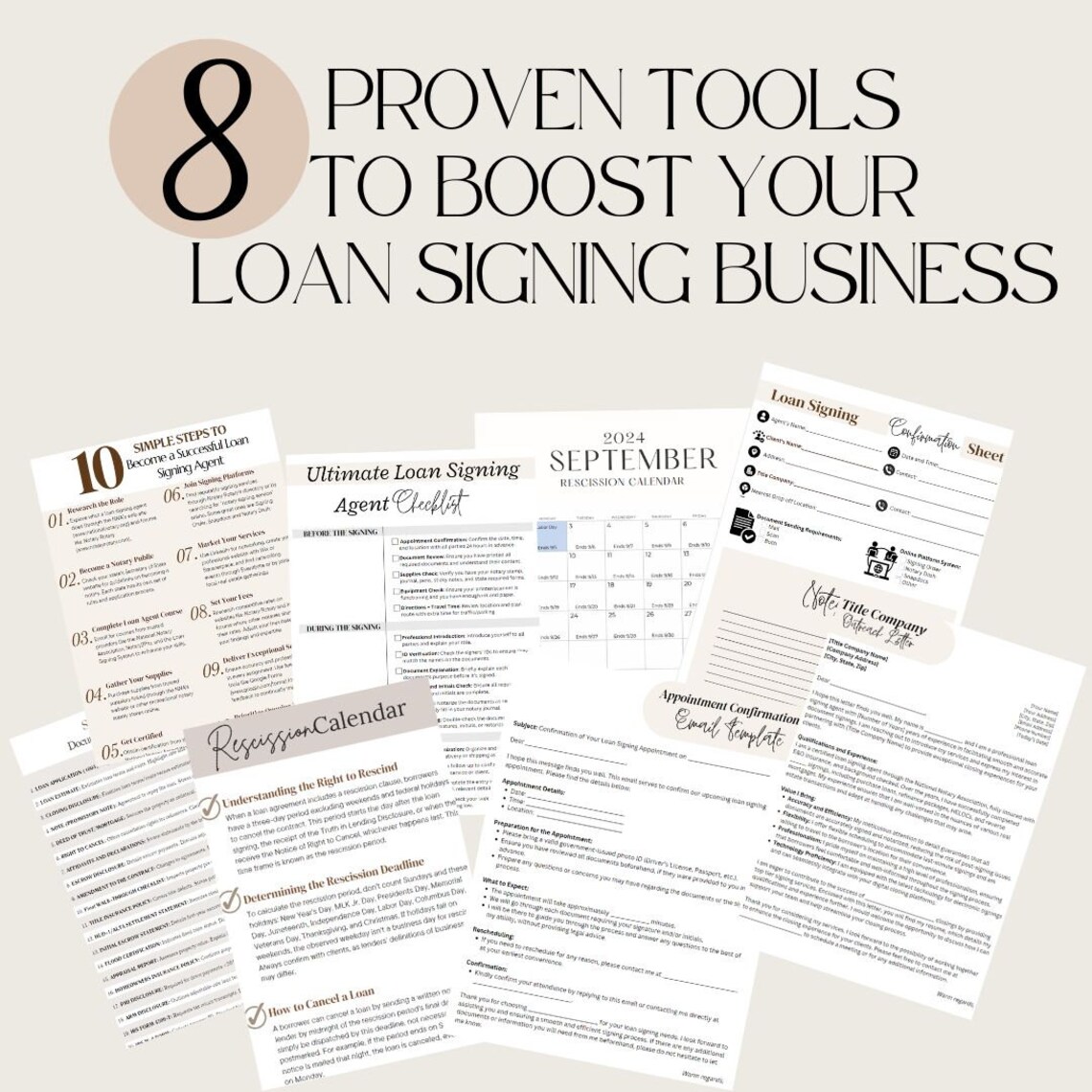 Boost Your Loan Signing Business With Editable Canva Templates ...