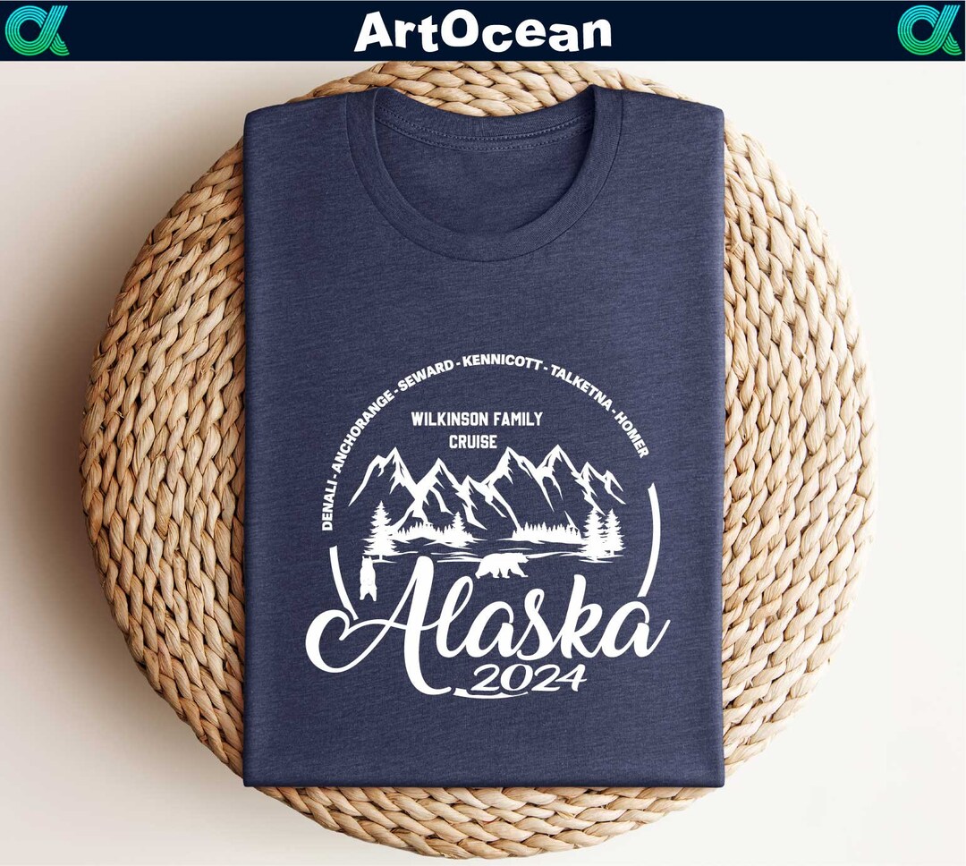 Custom Alaska Shirt,custom Alaska Cruise Shirt,personalized Alaska ...