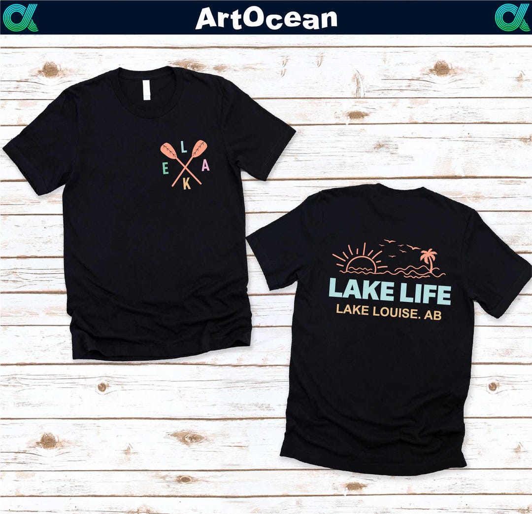 Custom Lake Life Front and Back Shirt,lake Life Shirts,custom Lake Name ...