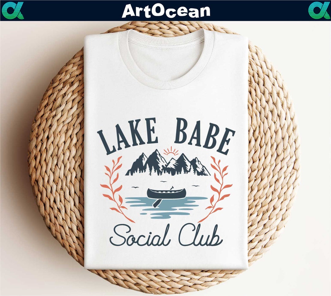 Lake Babe Social Club Shirt,lake Shirt,lake Vacation Shirts,camping ...