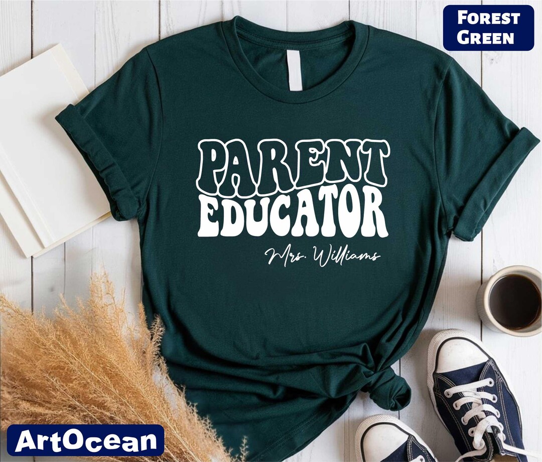Parent Educator Custom Name Shirt, Early Childhood Shirt, Daycare ...