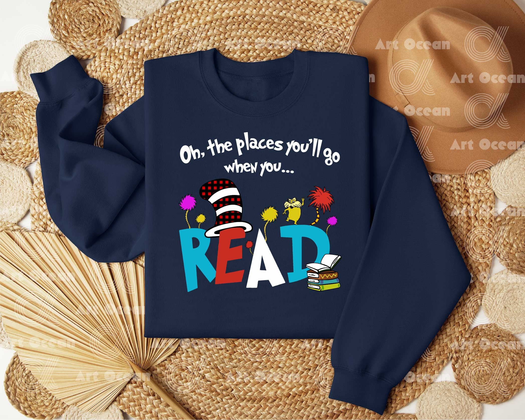 Oh the Places You'll Go When You Read Shirt for Teacher, Reading Shirt ...