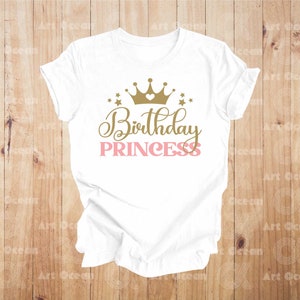Family Matching Girl Princess Birthday Shirts,custom Birthday Princess Shirt,custom Birthday ...