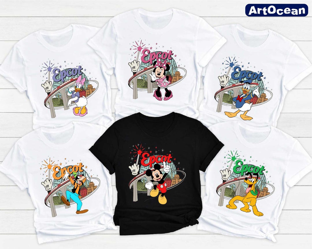 Epcot Center Mickey and Friends Shirt, Disney Epcot International ...