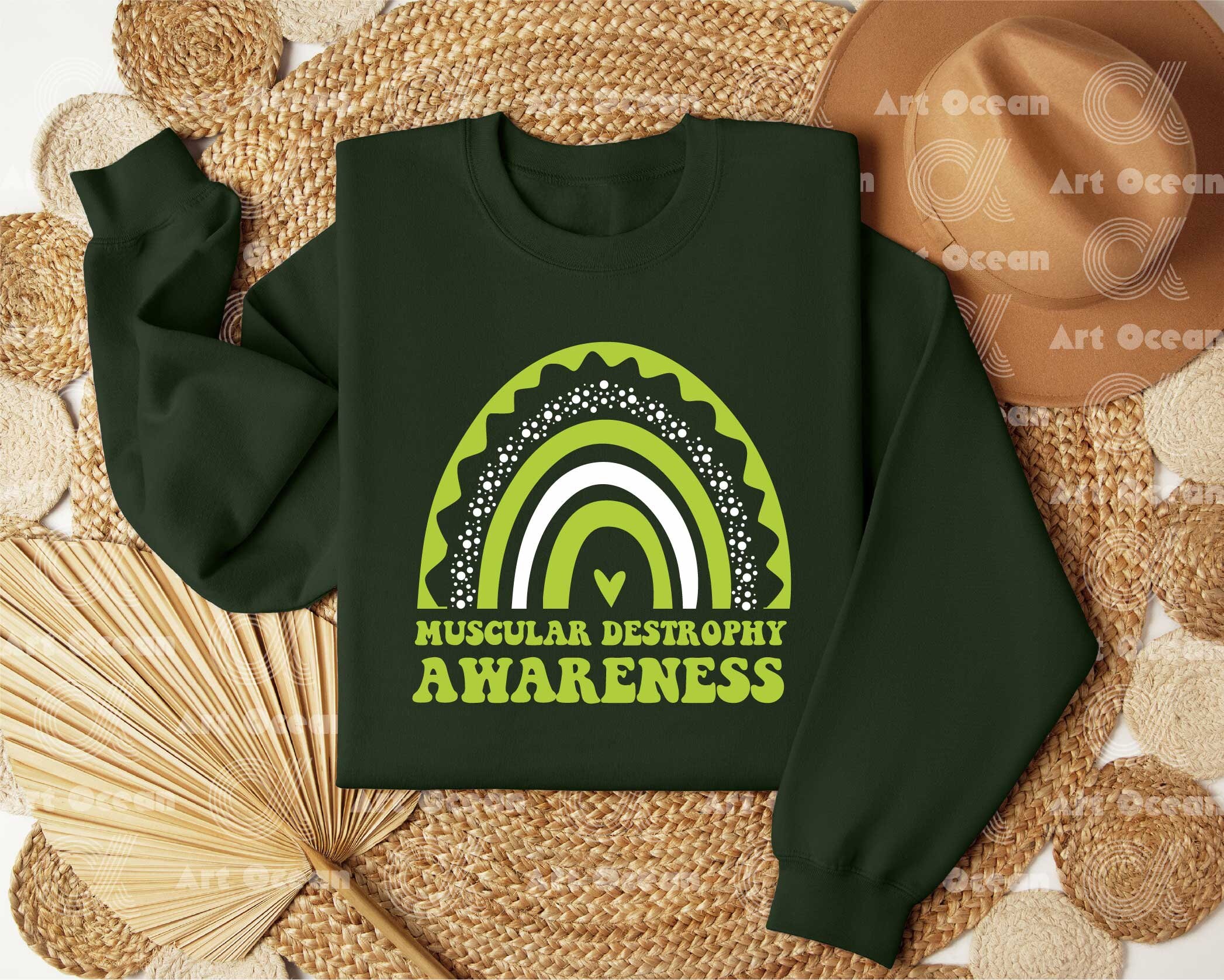 Muscular Dystrophy Awareness Shirt, Green Ribbon Gifts, Rainbow Family ...