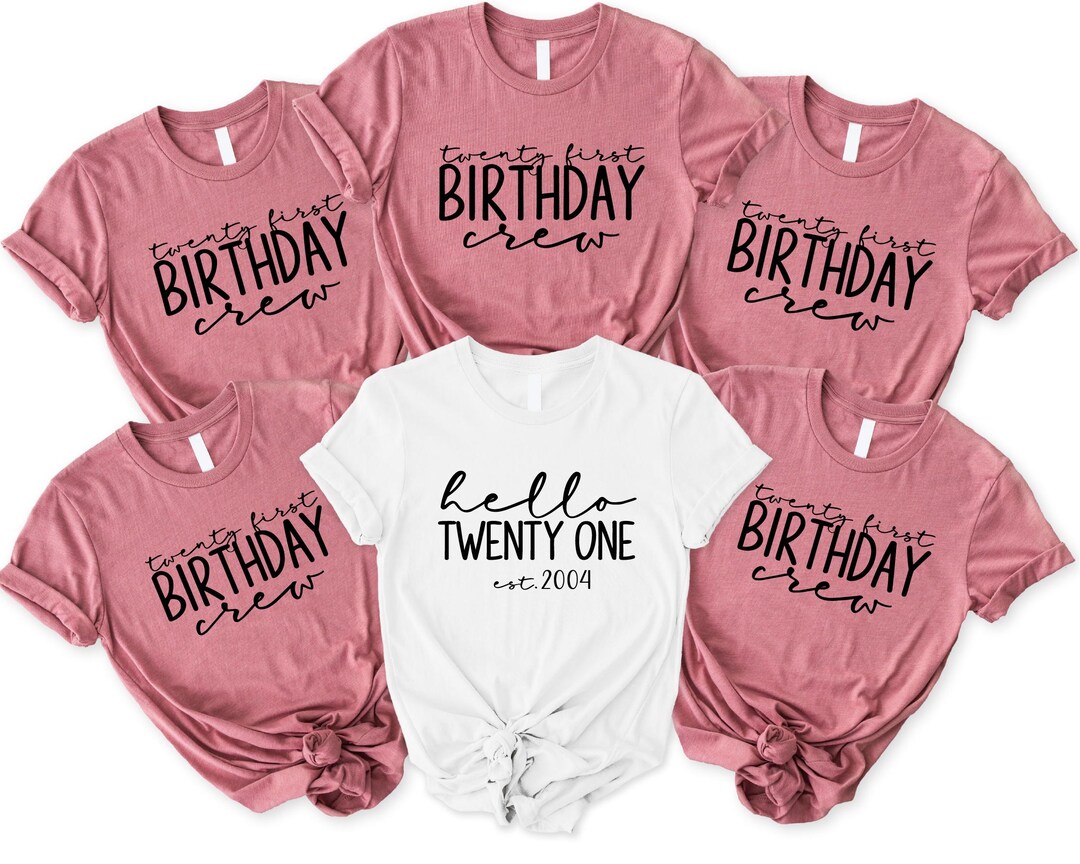 Hello Twenty One Shirt, Turning 21 Birthday, 21st Birthday Party ...