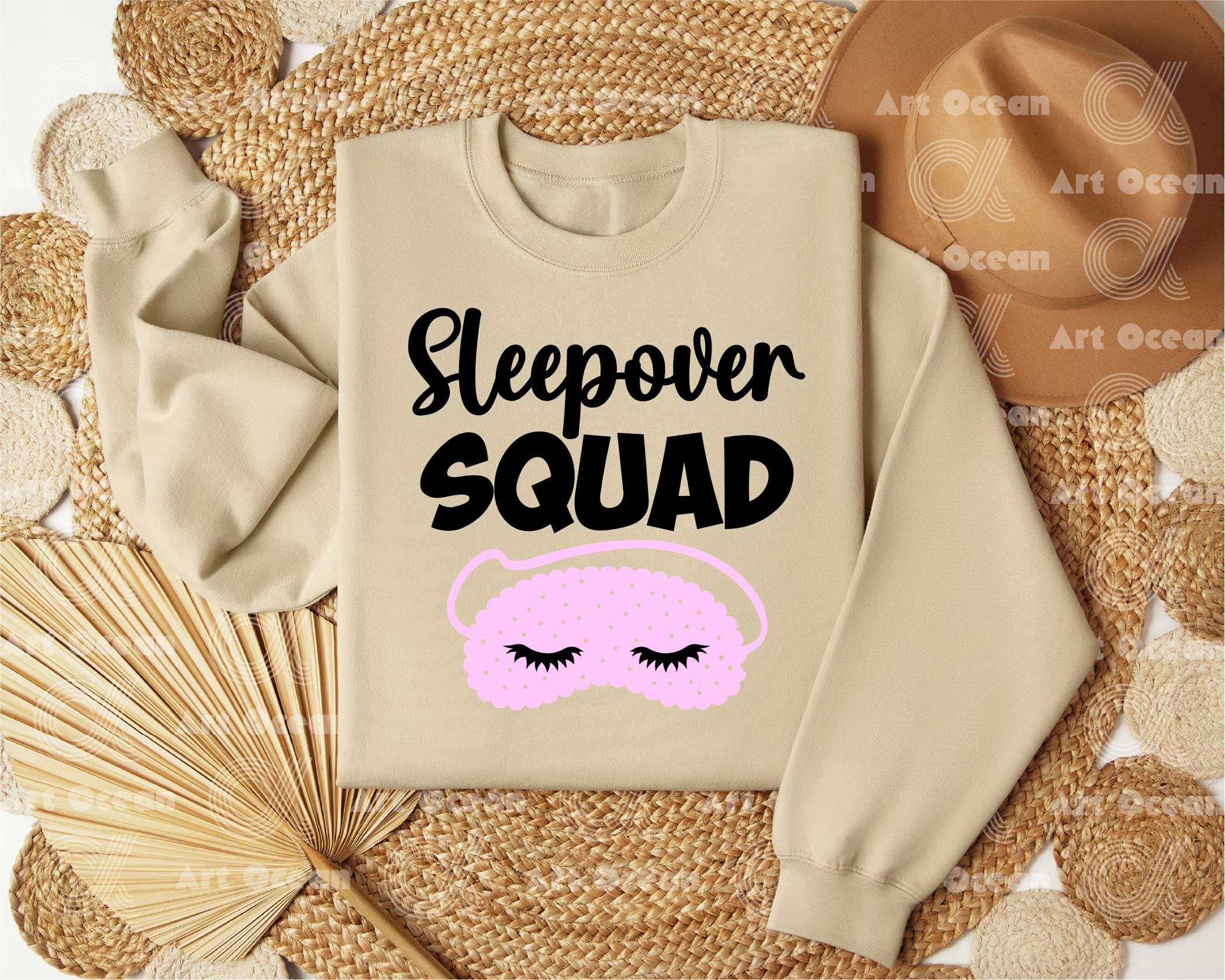 Sleepover Squad Shirts,sleepover Squad,sleepover Girls Birthday Party ...