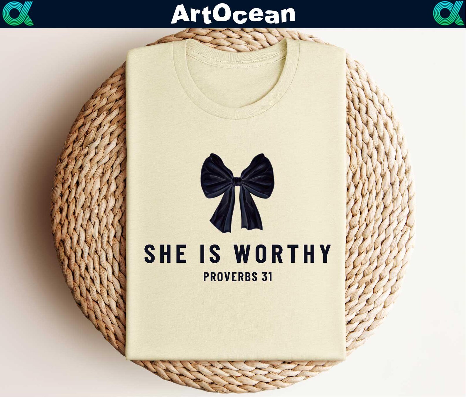 She is Worthy Bow Sweatshirt,women's Christian Shirts,girly Christian ...