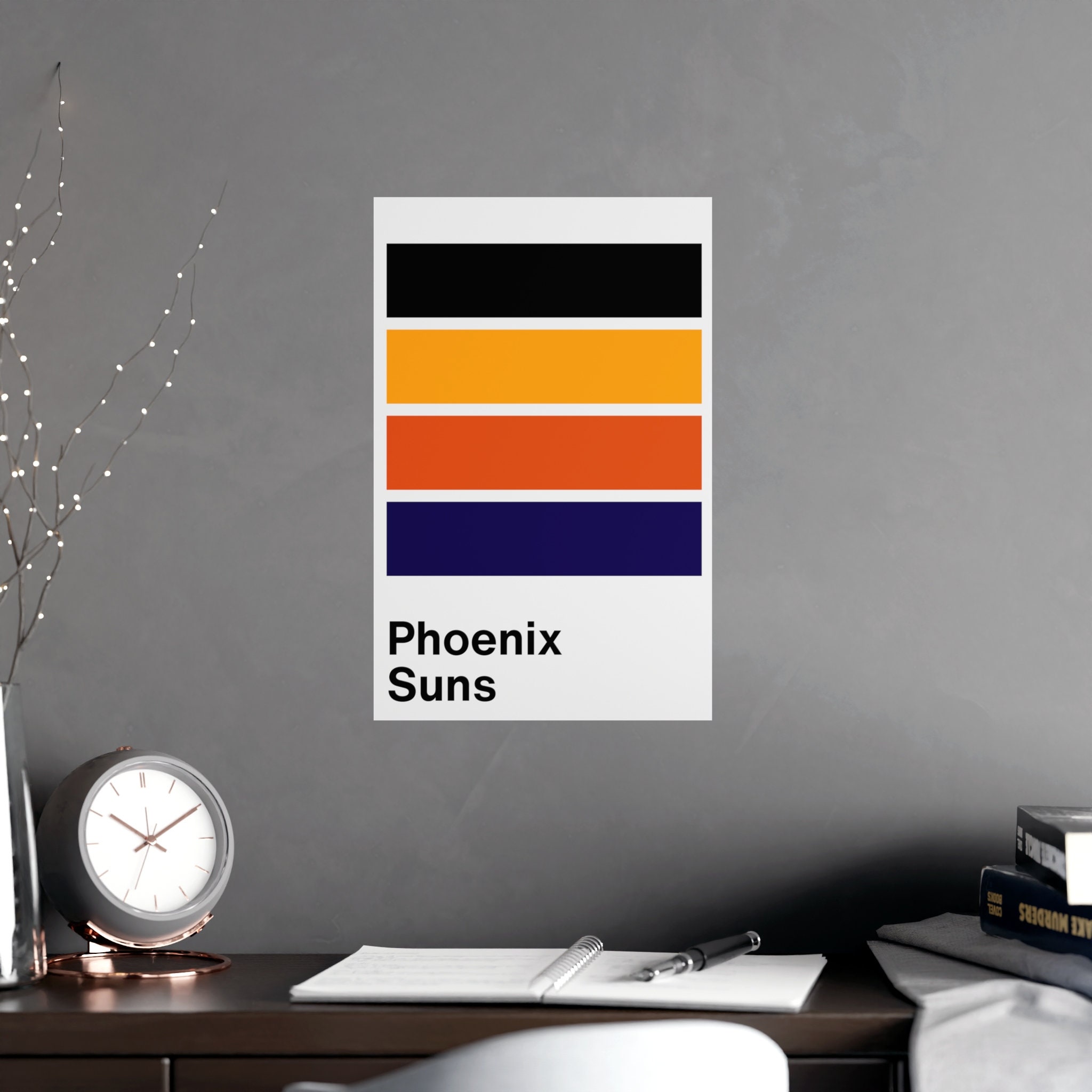 Phoenix Suns Colors Poster - Etsy