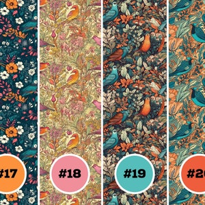 Bird & Floral Digital Seamless Pattern Set 20 High Quality Printable ...