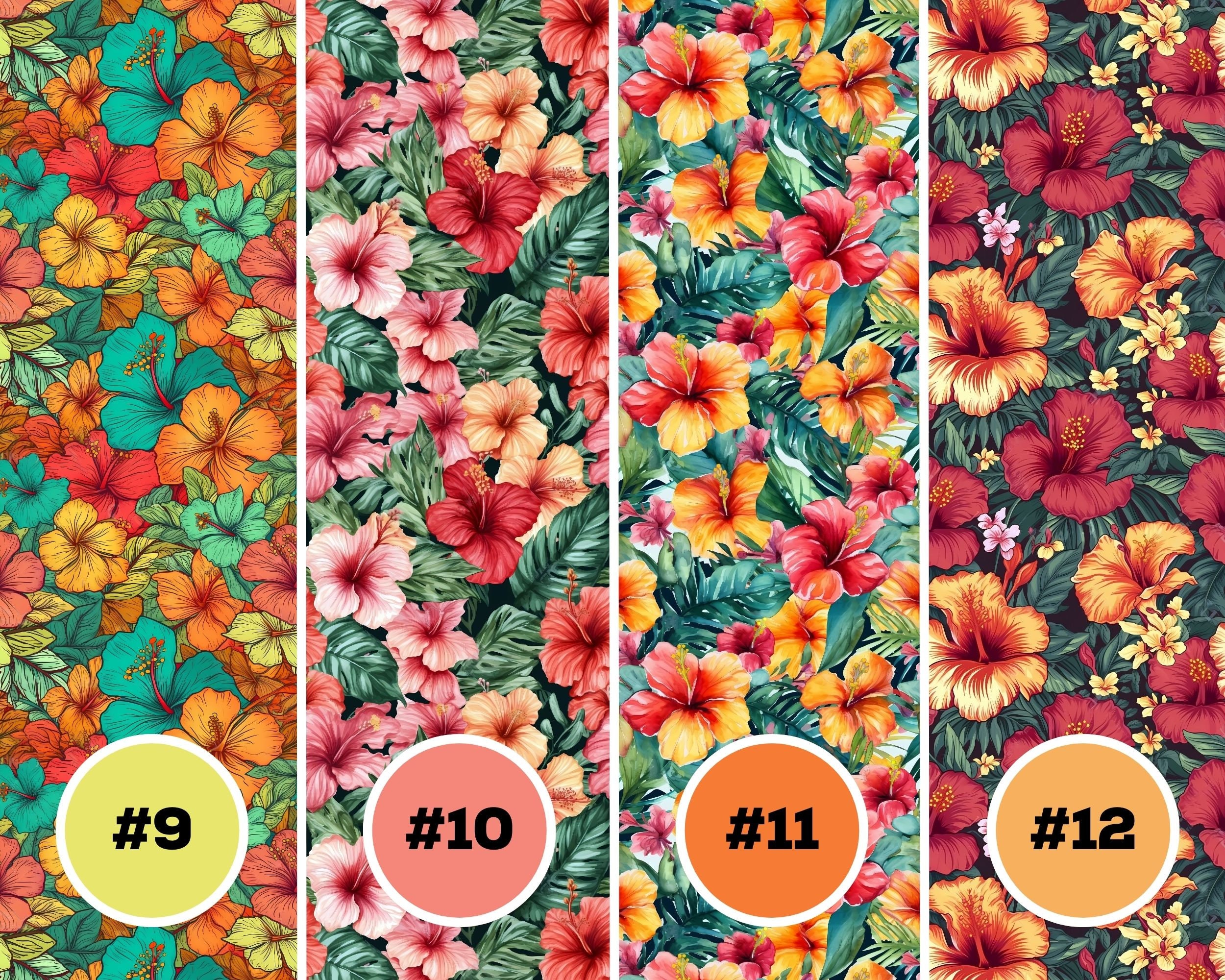 Hibiscus Plants Digital Seamless Pattern Set 20 High Quality - Etsy