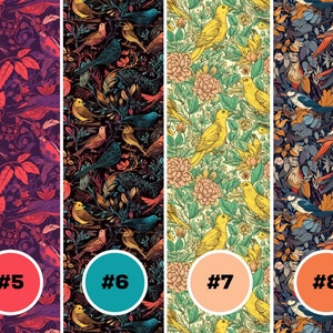 Bird & Floral Digital Seamless Pattern Set 20 High Quality Printable ...