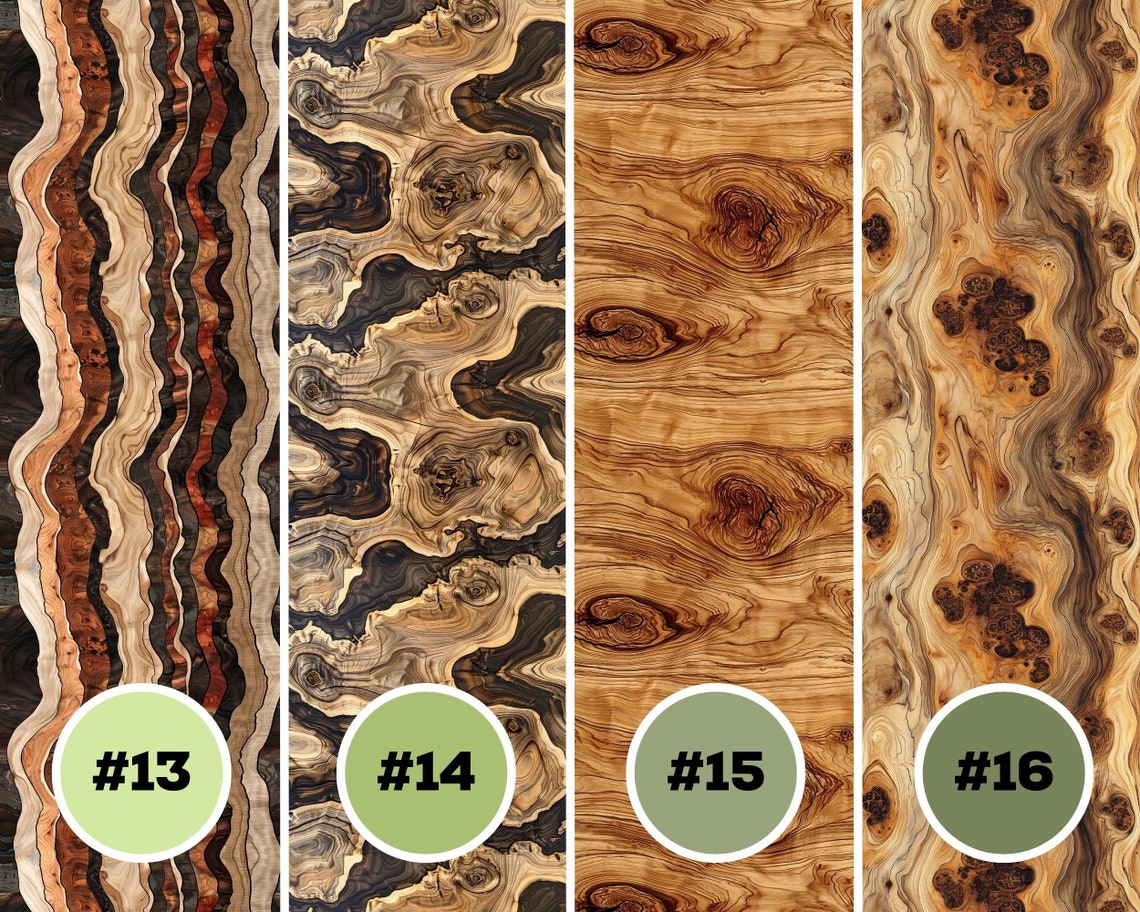 Wood Live Edge Digital Seamless Pattern Set 20 High Quality Printable ...