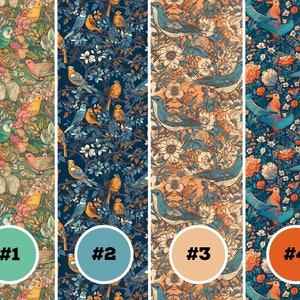 Bird & Floral Digital Seamless Pattern Set 20 High Quality Printable ...