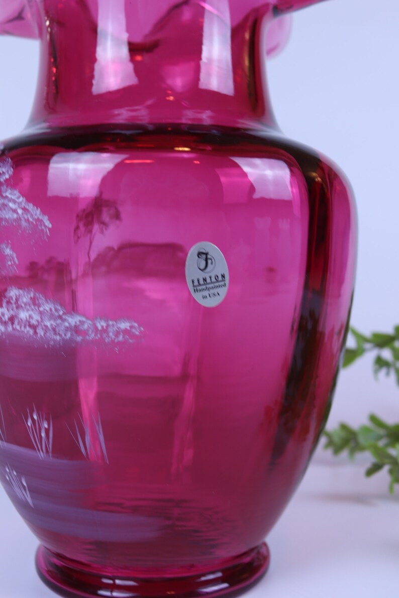 Fenton Art Glass - Country Cranberry - Mary Gregory Collection - 2001 ...