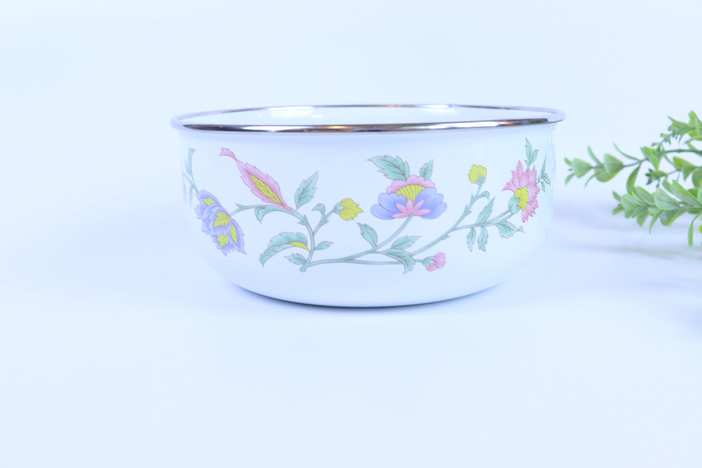 Vintage 4 Piece Set Kobe Kitchen Metal Enamel Nesting Mixing Bowls No ...