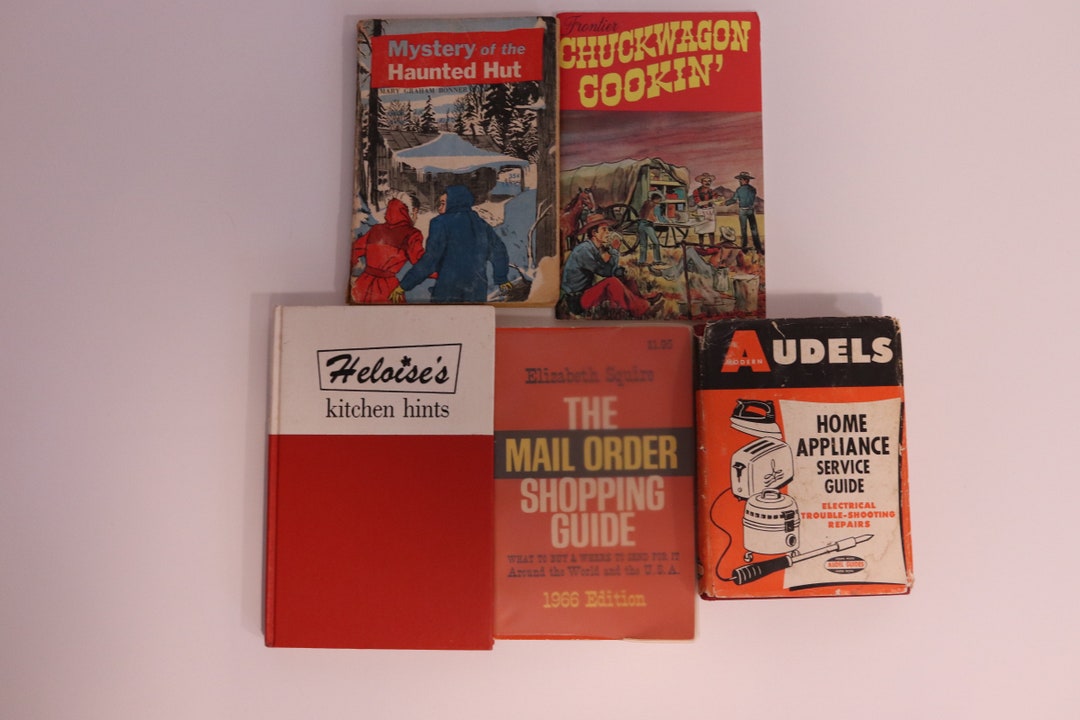 Collection of Vintage 1950s and 1960s Books: Novel, How-to Housekeeping ...