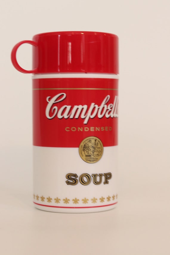 Vintage Campbell's Soup Thermos with Lids and Cups - Gem
