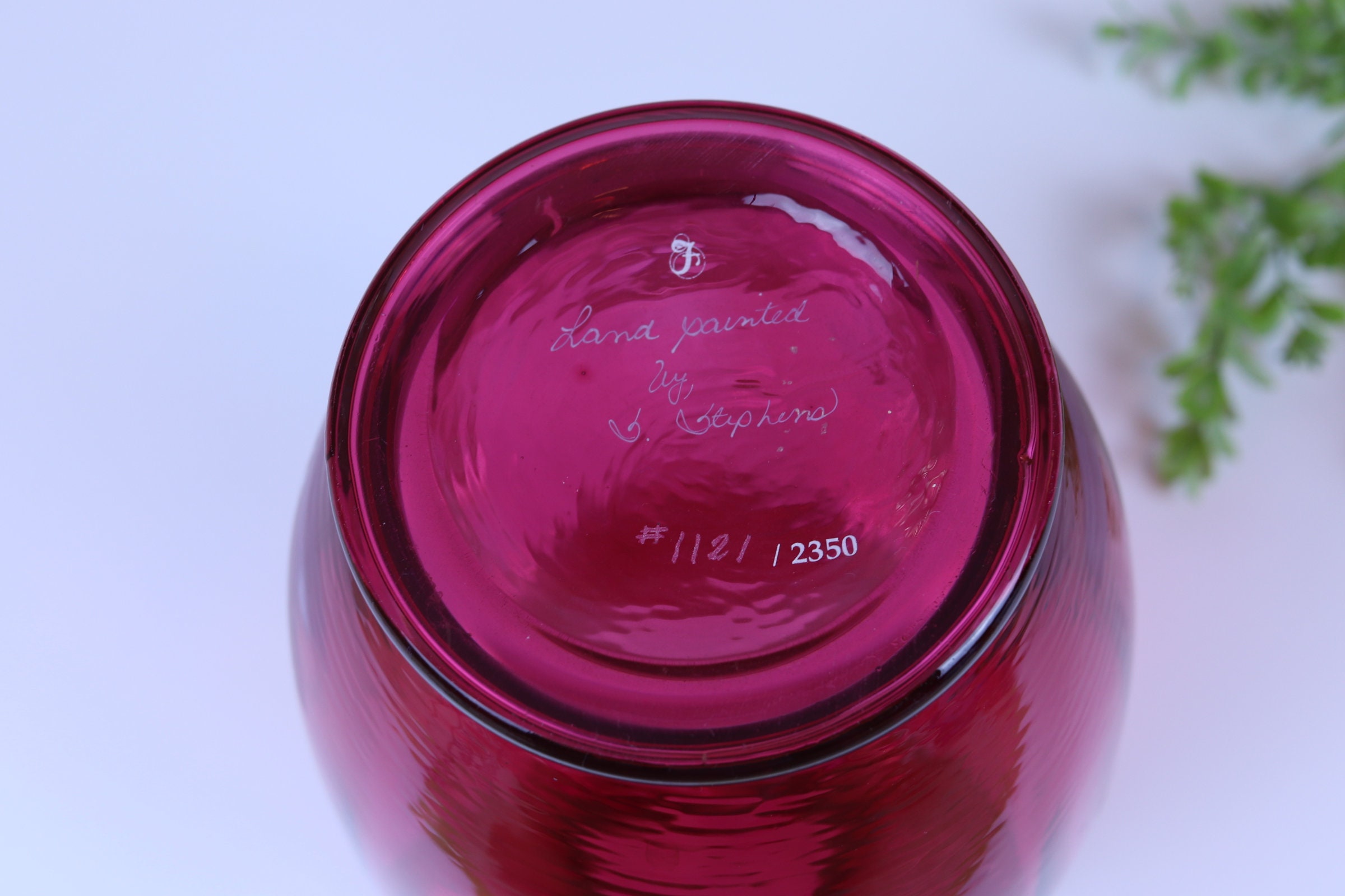 Fenton Art Glass Country Cranberry Mary Gregory Collection - Etsy