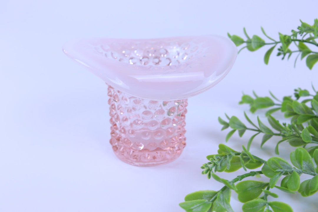 Vintage Pink Opalescent Hobnail Topper Hat Vase Duncan Miller Fenton - Etsy