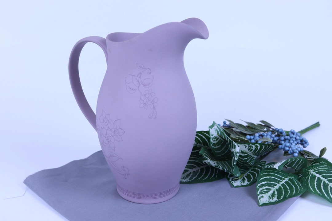 Wedgwood Lilac Mauve Jasperware Pitcher Jug 8.5 - Etsy