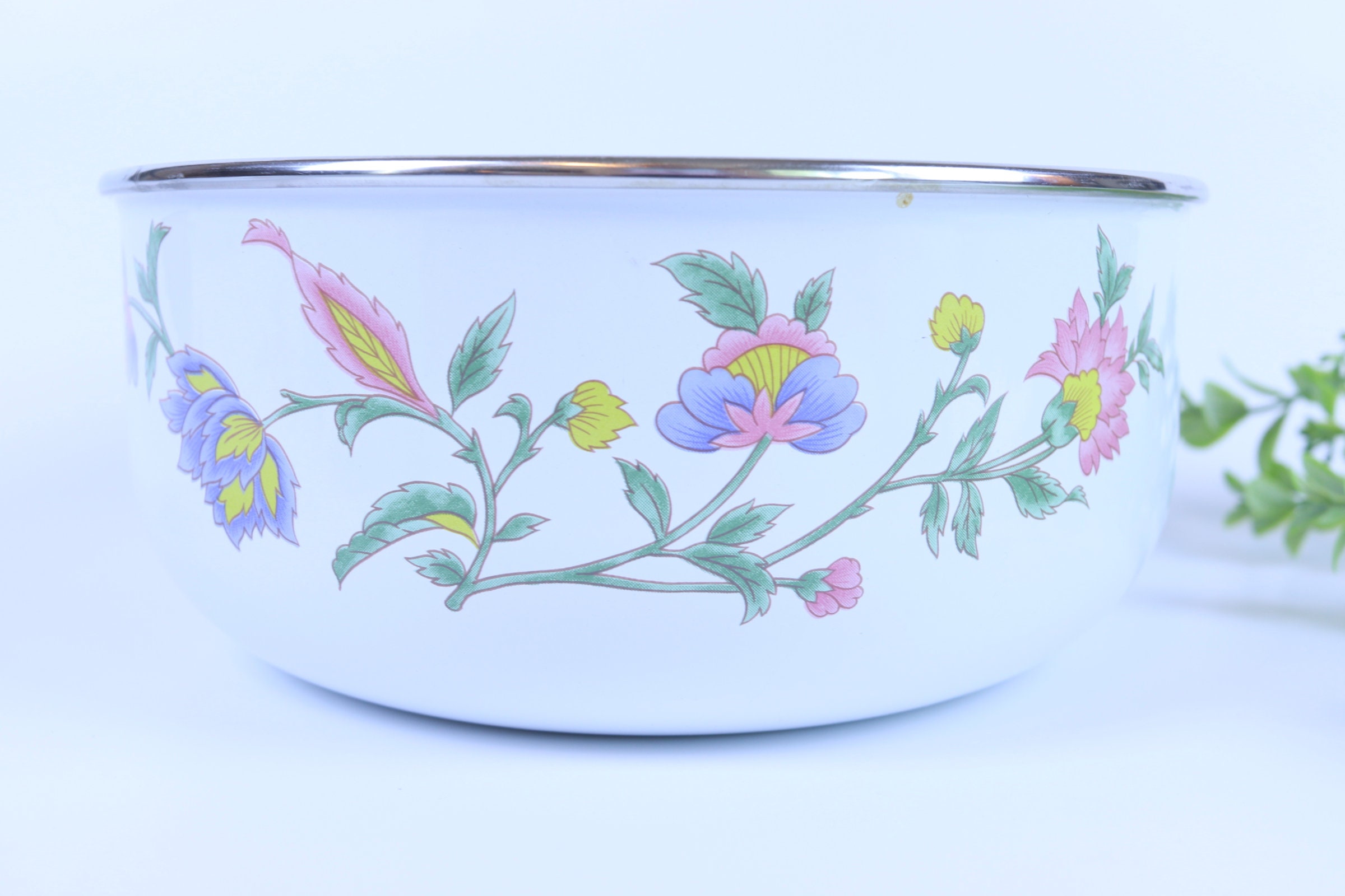 Vintage 4 Piece Set Kobe Kitchen Metal Enamel Nesting Mixing Bowls No ...