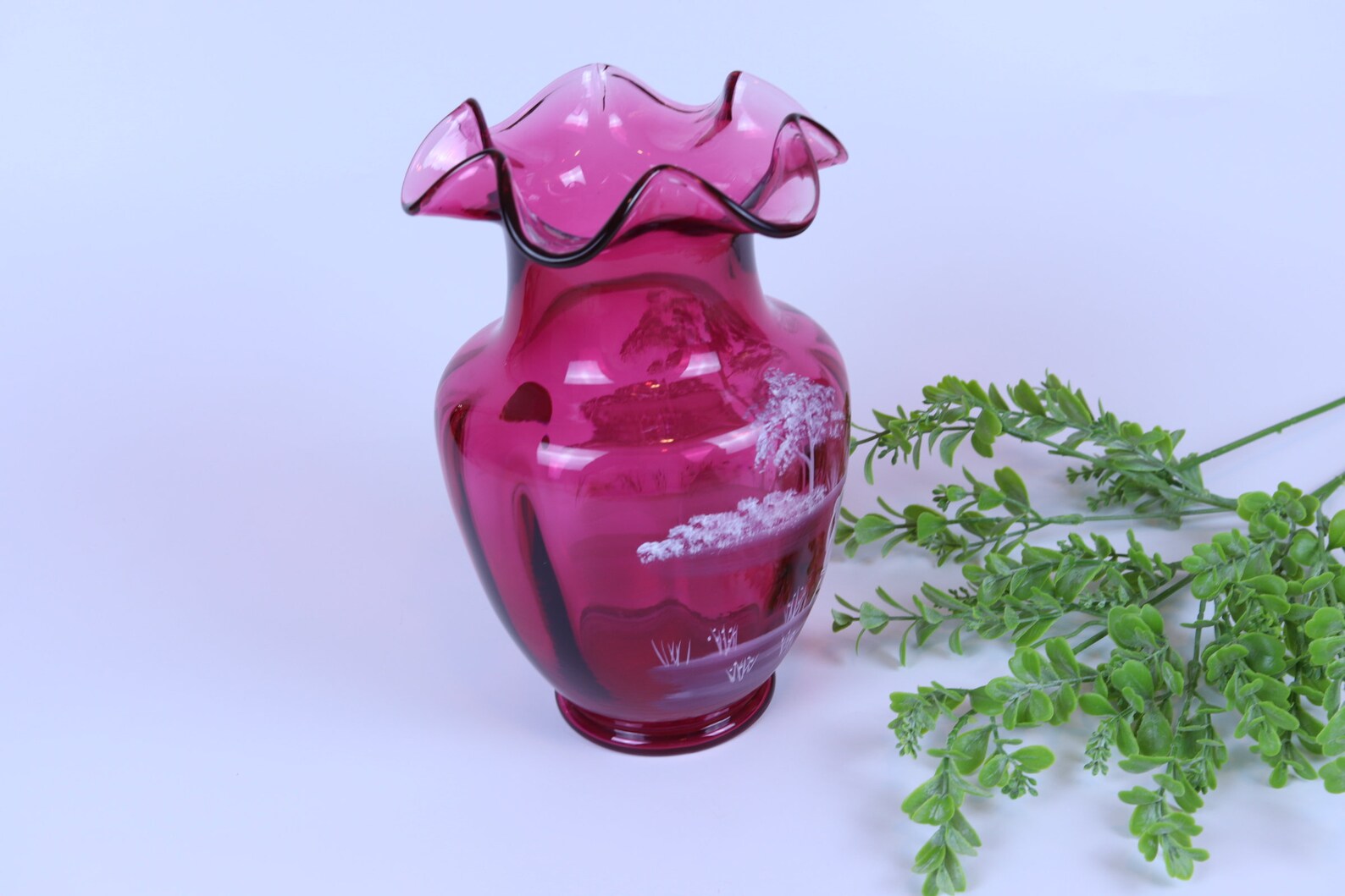 Fenton Art Glass - Country Cranberry - Mary Gregory Collection - 2001 ...