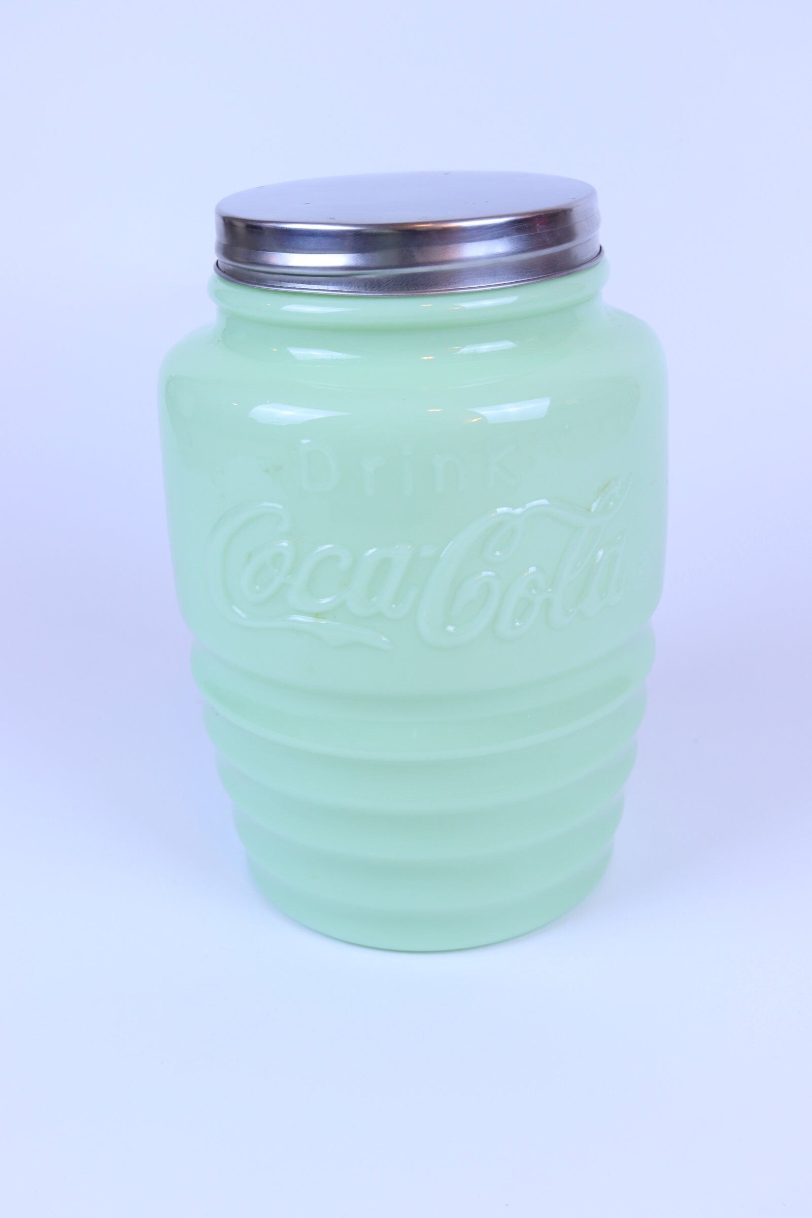 Coca Cola Jadeite Cookie Jar Retro Green Great Coca-cola Collectible - Etsy