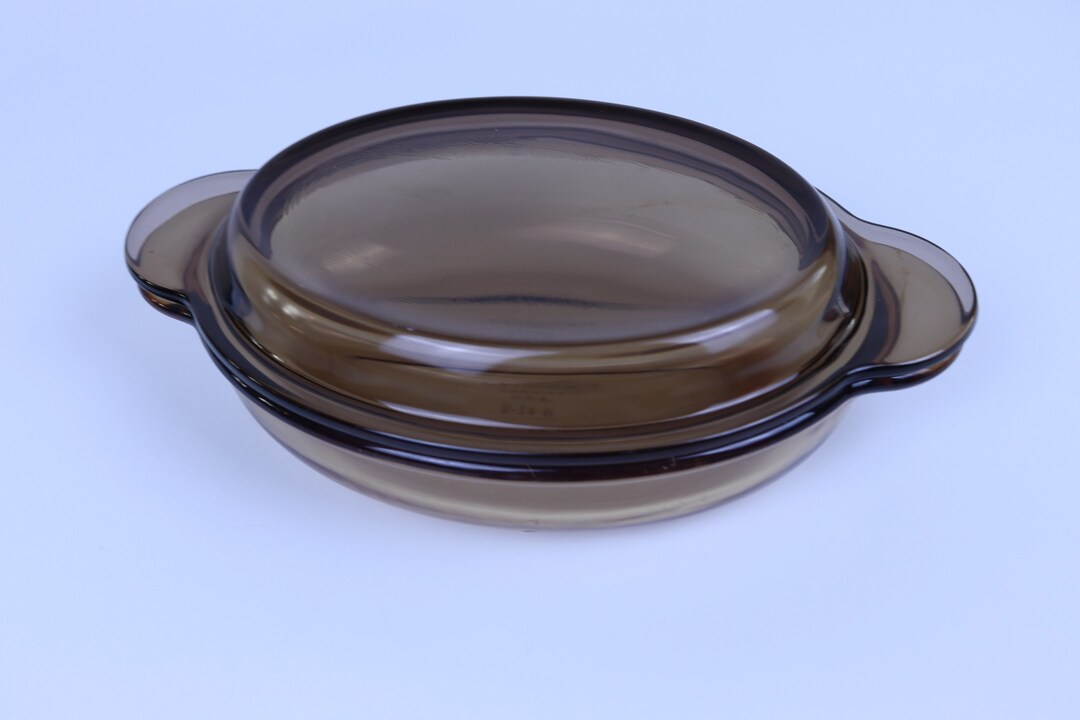 Pyrex Vision Amber Oval Casserole V-14-B With Lid P-14-c - Etsy