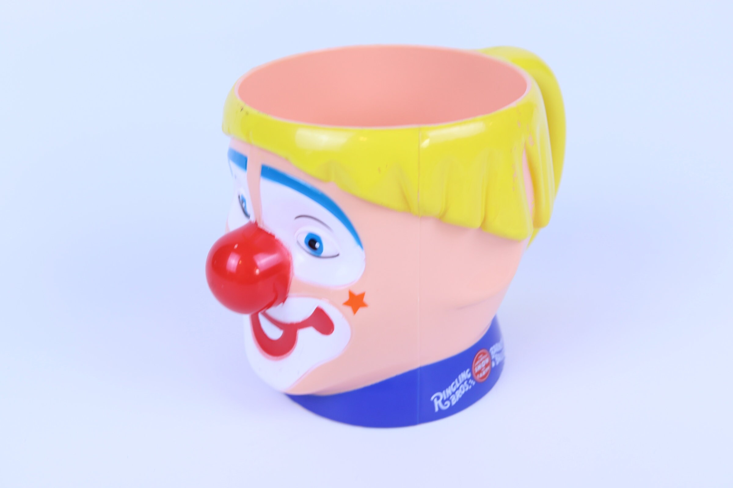 Ringling Bros Barnum & Bailey Circus Clown Plastic Cup Mug Red Bottom ...