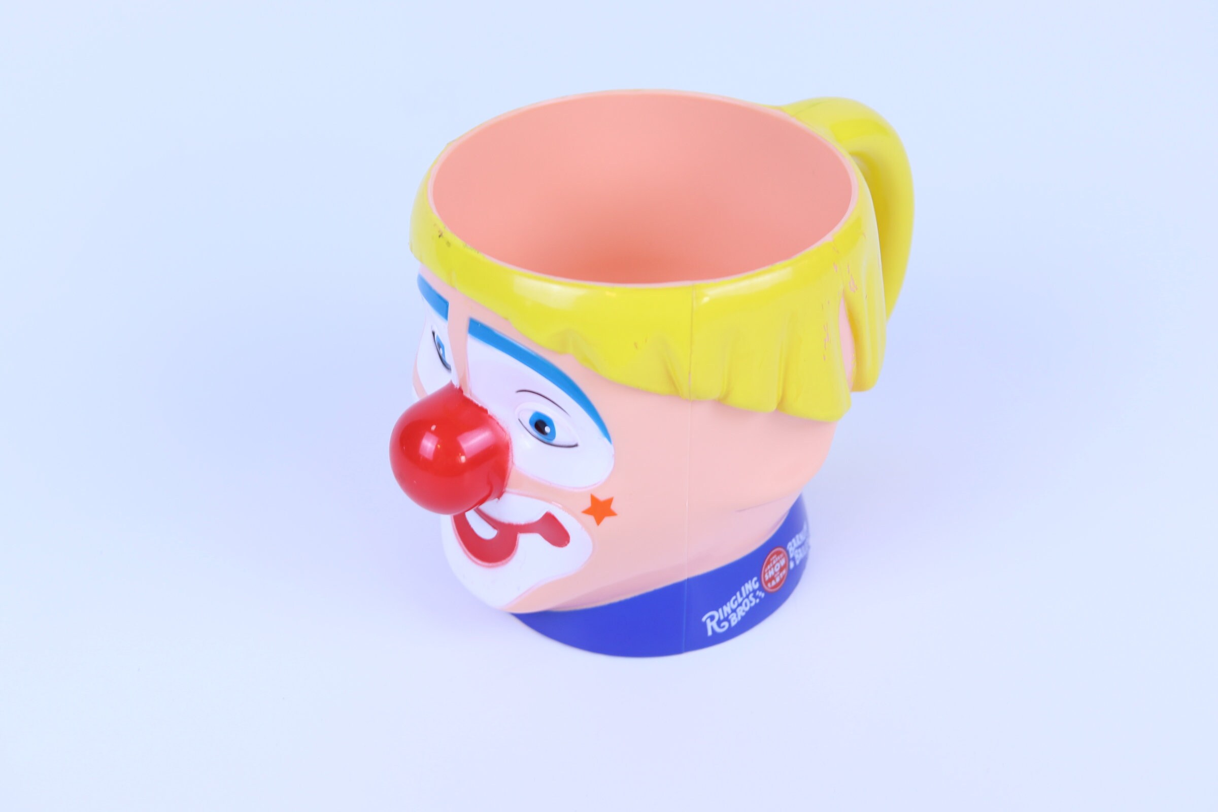 Ringling Bros Barnum & Bailey Circus Clown Plastic Cup Mug Red Bottom ...
