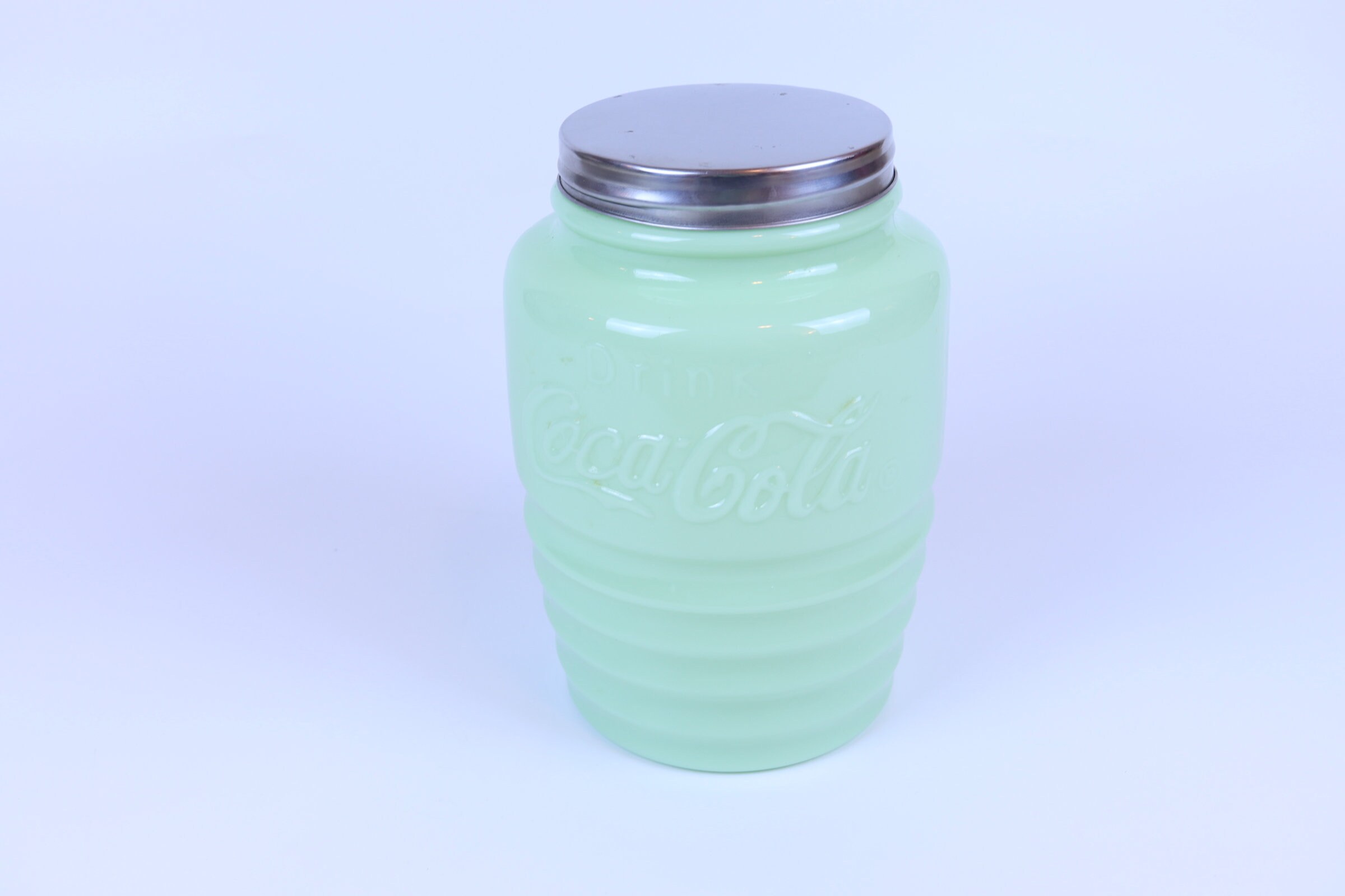 Coca Cola Jadeite Cookie Jar Retro Green Great Coca-cola Collectible - Etsy