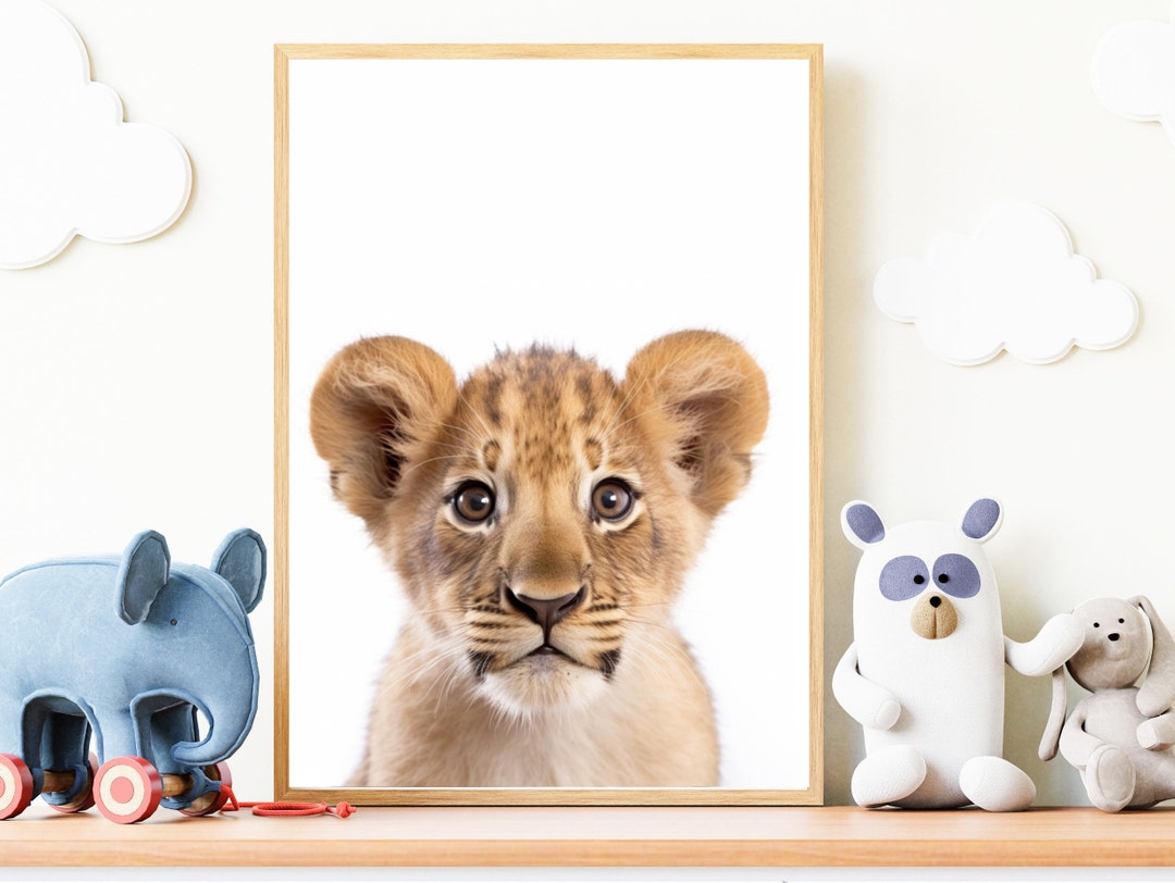 Baby Lion Print, Nursery Wall Art, Lion Nursery, Printable Wall Art ...